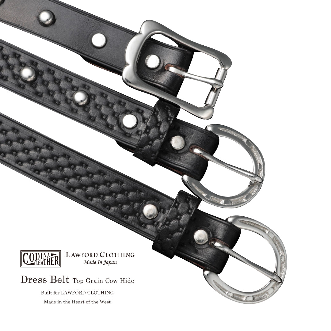"Dress Belt" Built for LAWFORD CLOTHING Exclusive Made by CODINA LEATH